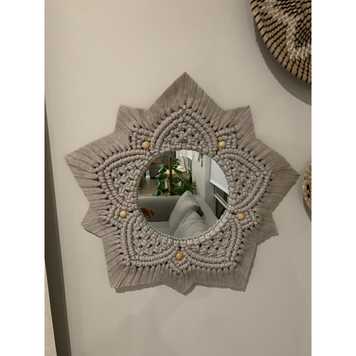 Macrame Mirror, Mandala Mirror, Boho Decor. – YD handmade